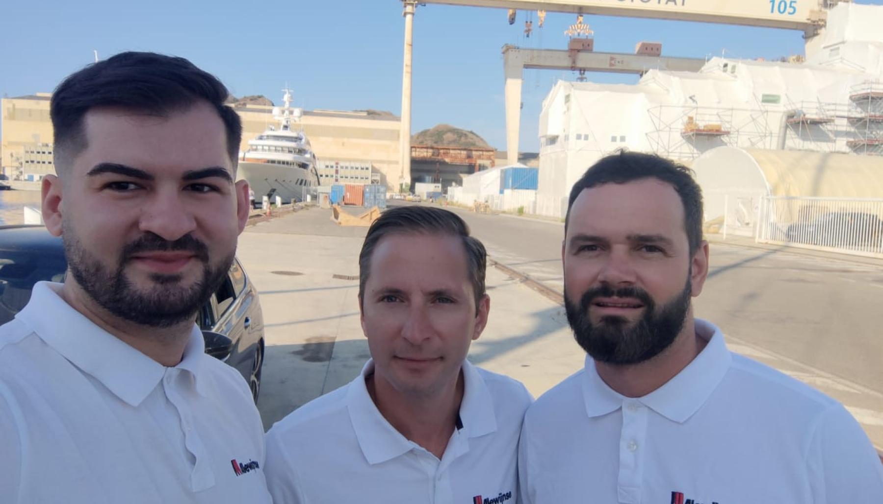 Alewijnse yachting service team in La Ciotat Alewijnse