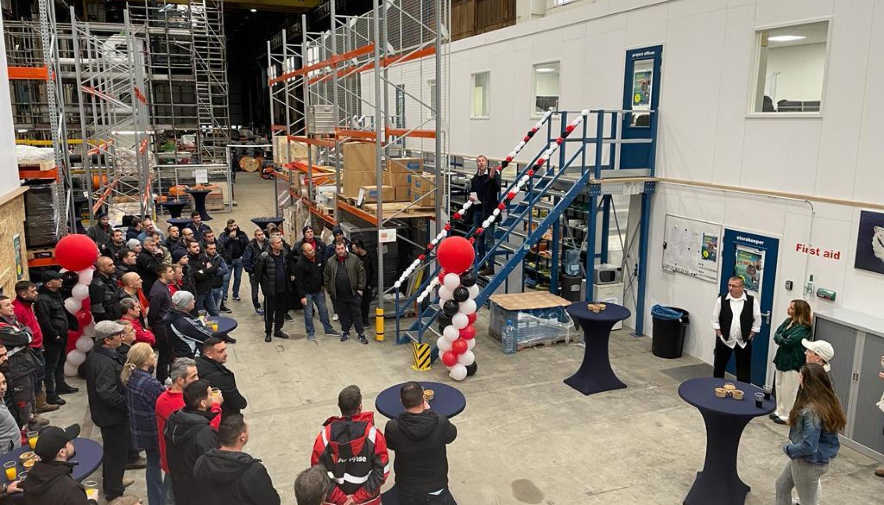 Alewijnse opens new warehouse at Damen Yachting in Vlissingen | Alewijnse